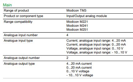 PLC TM3AM6 Schneider