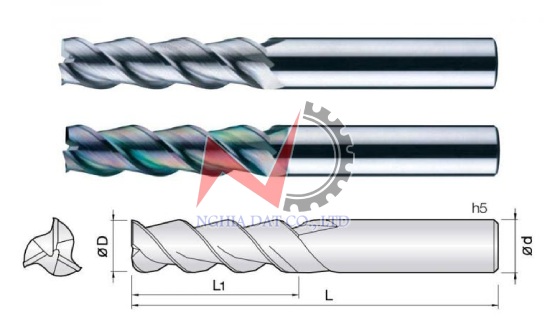 Dao phay ngón Carbide
