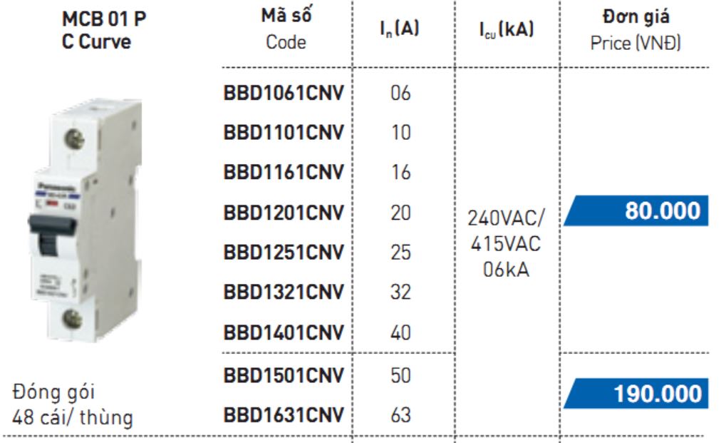 Công tắc đồng hồ panasonic TB118