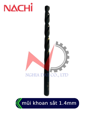 Mũi khoan sắt 1.4mm Nachi