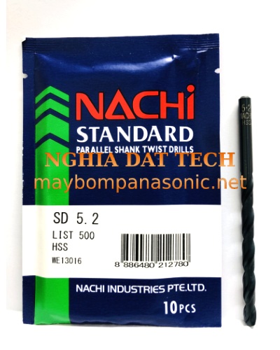 Mũi khoan sắt 5.2mm Nachi