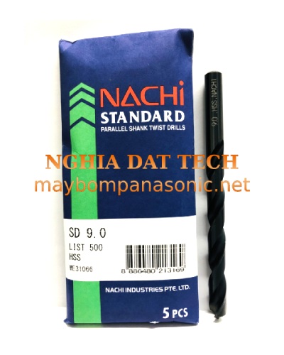 Mũi khoan sắt 9mm Nachi